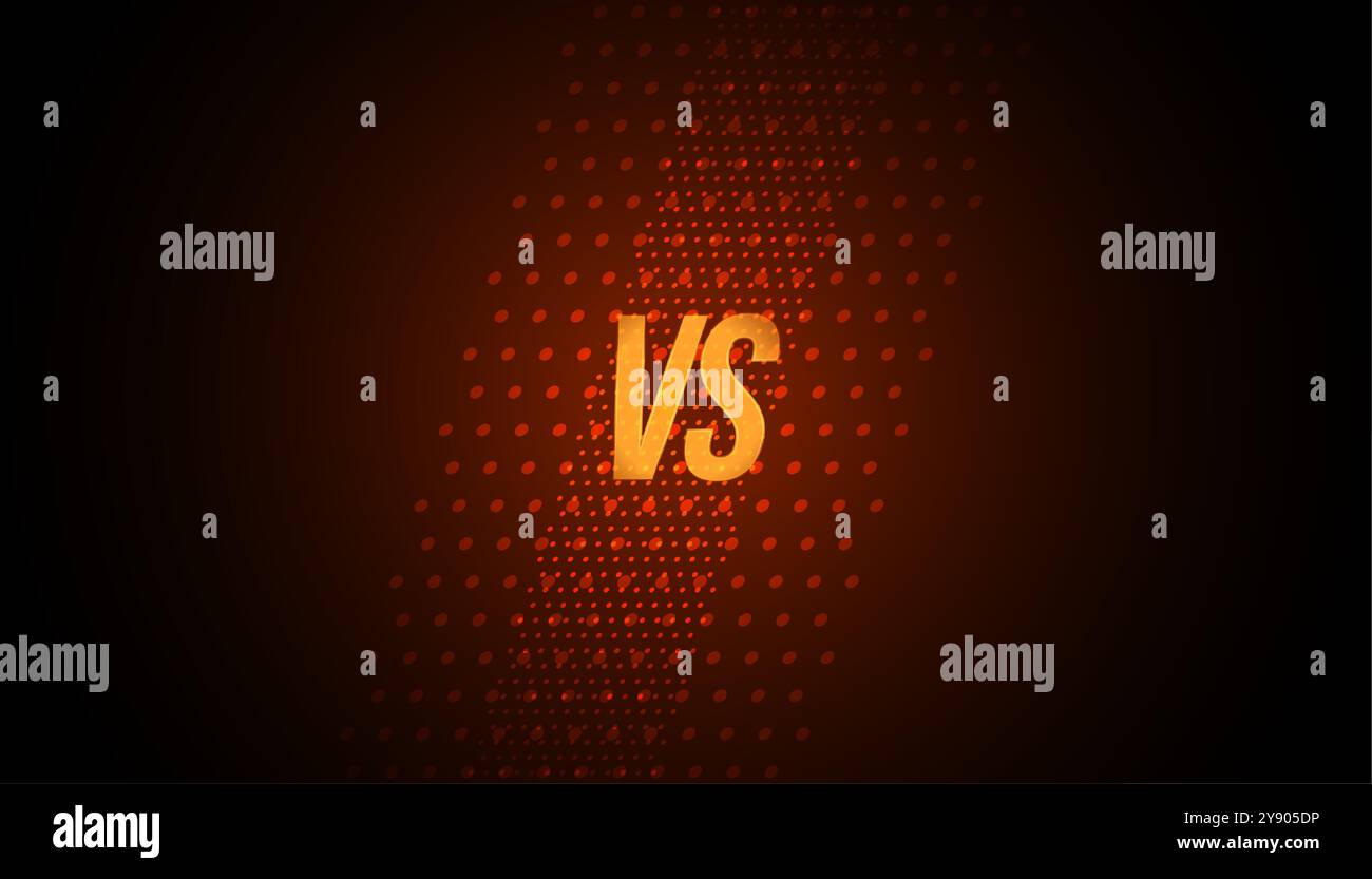 eye catching versus vs banner for duel battle match vector Stock Vector ...