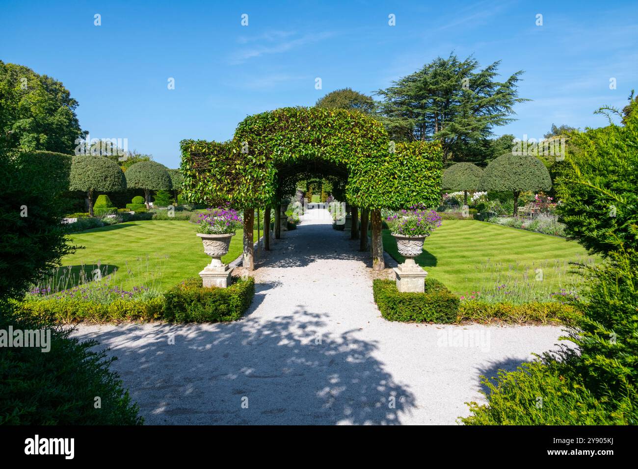 Holker Hall and gardens, Grange-over-Sands, Cumbria, England Stock ...