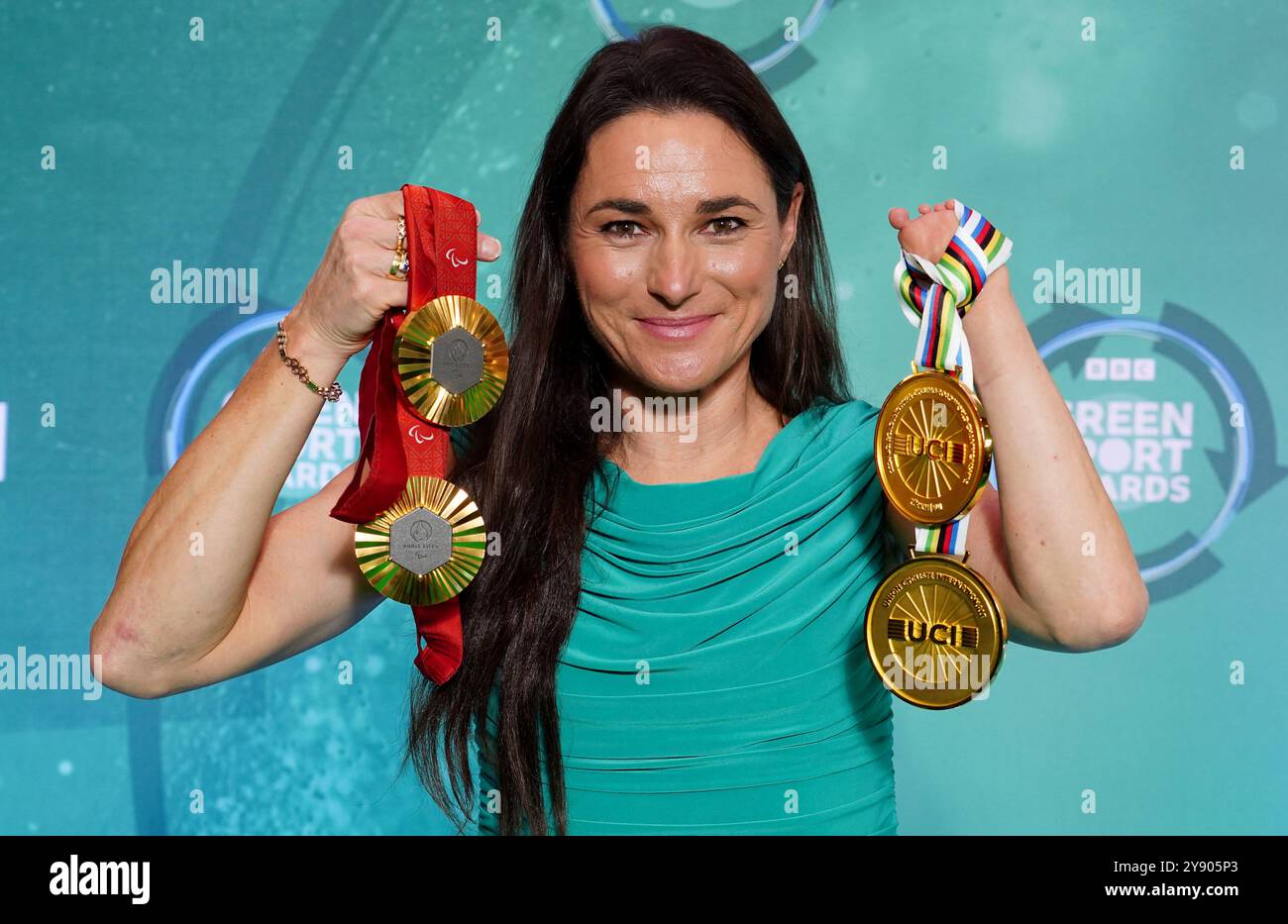 Sarah Storey attending BBC's Green Sport Awards, at BBC Radio Theatre ...