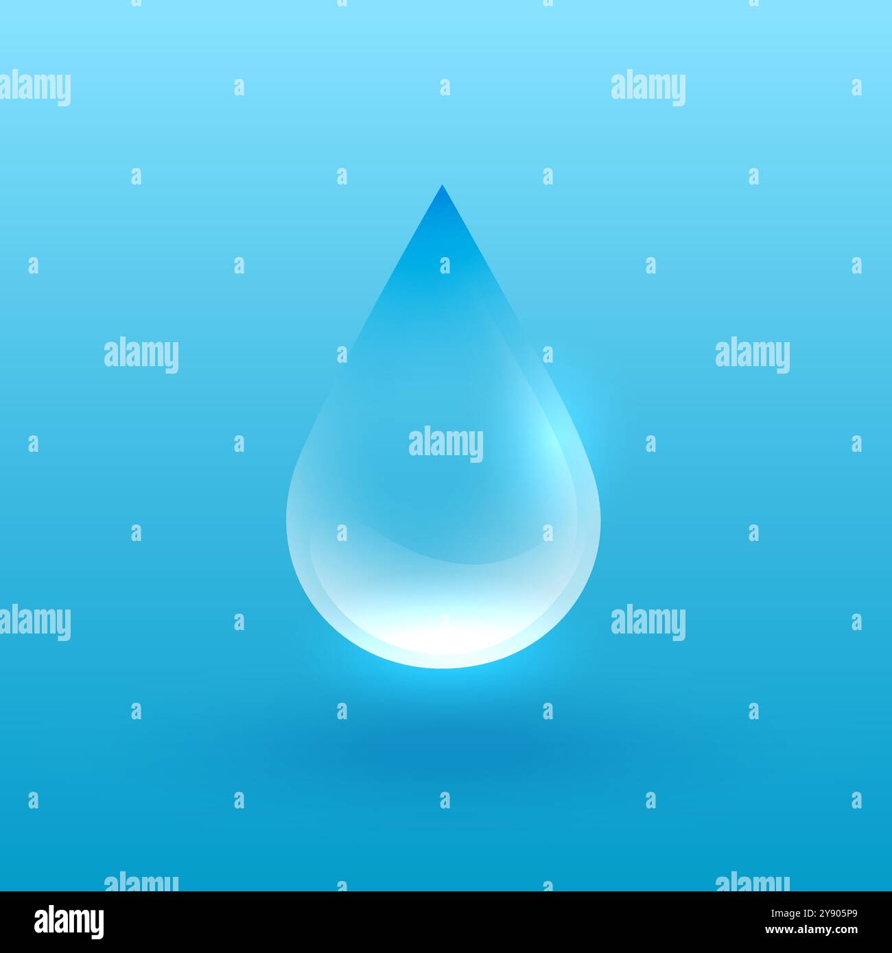 realistic clean falling water droplet design vector Stock Vector Image ...