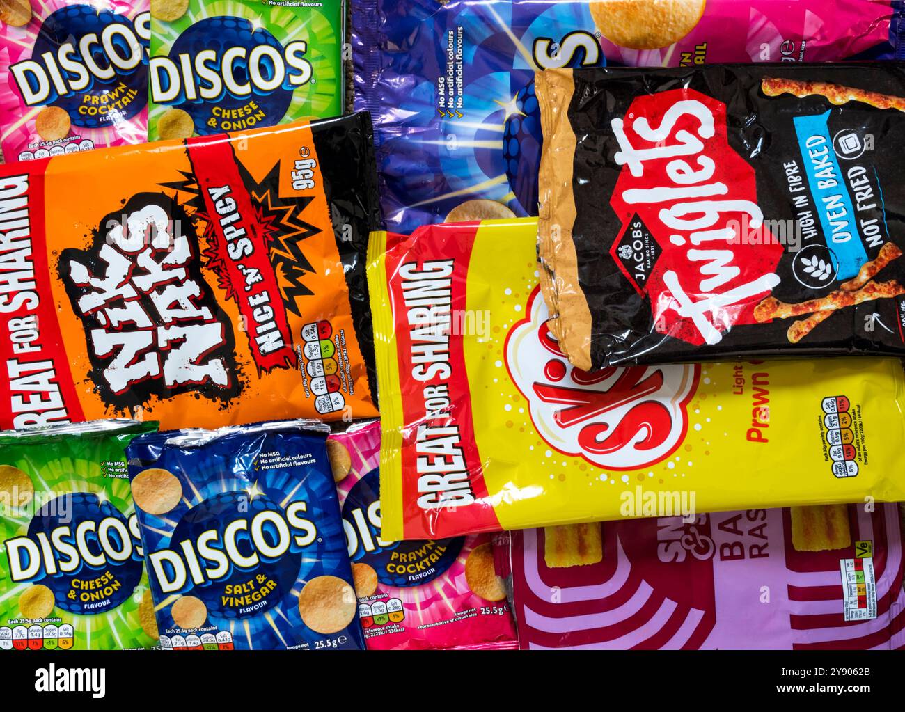 Empty crisp bags hi-res stock photography and images - Alamy