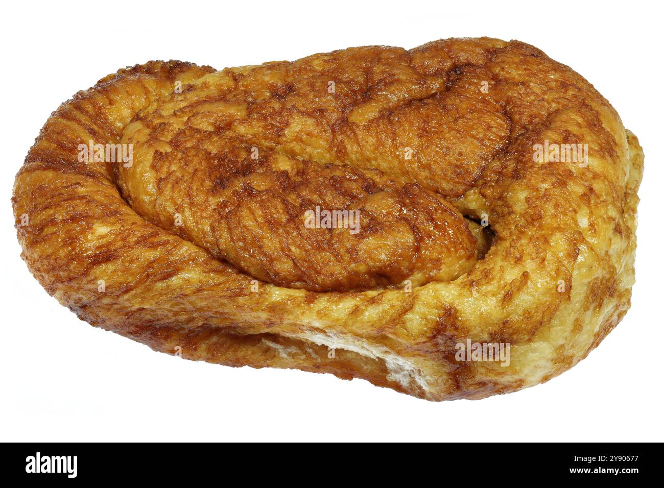 Dutch Zeeuwse bolus pastry isolated on white background Stock Photo - Alamy