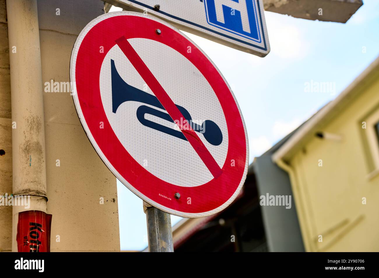 Istanbul, Turkey - 2 September 2024: A traffic sign in Istanbul ...