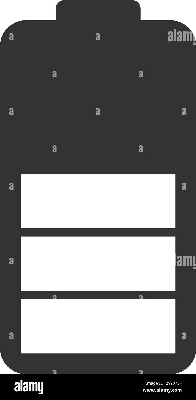 Minimalist battery icon. Simple battery icon Stock Vector Image & Art ...