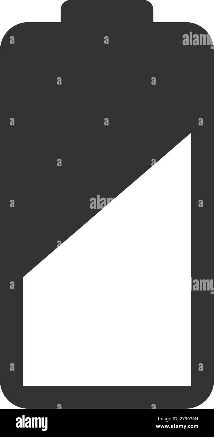 Simple battery icon. Minimalist battery icon Stock Vector Image & Art - Alamy
