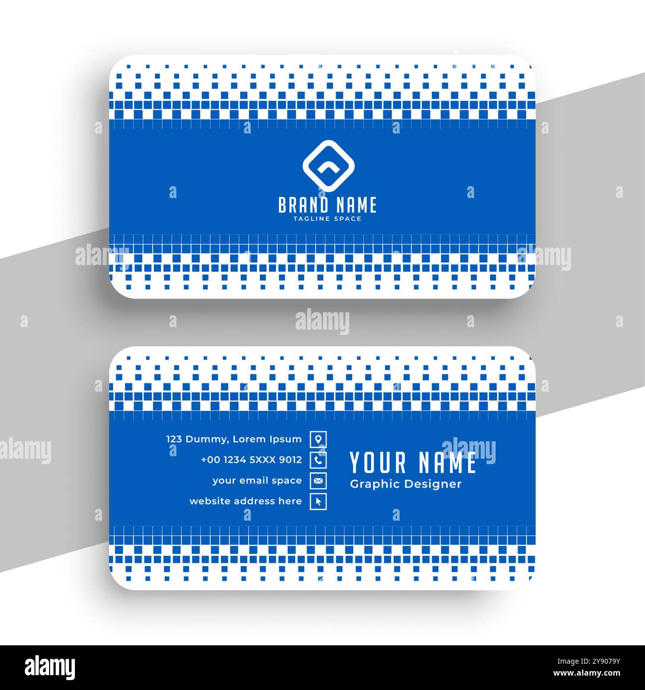 creative and modern professional visiting card layout design Stock ...