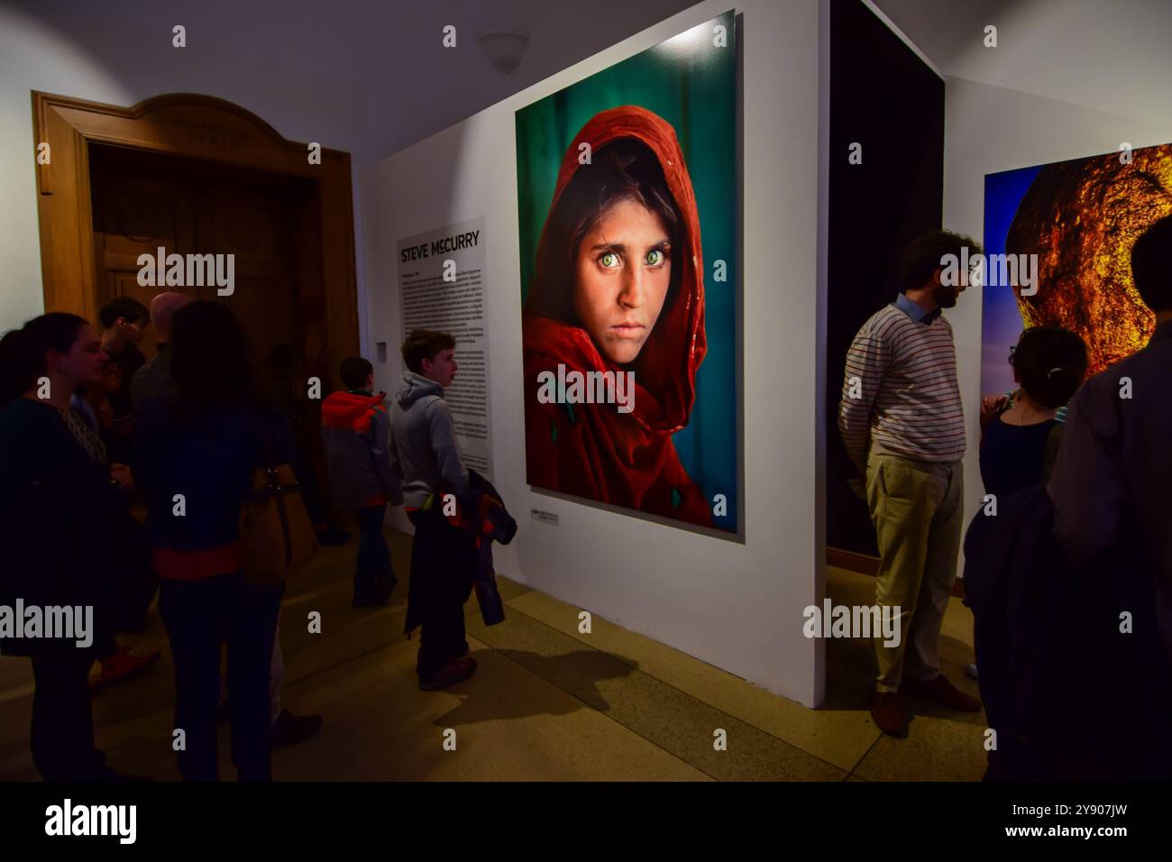 Exhibition of the Iconic Photographs by National Geographic photographer Steve McCurry at the ...