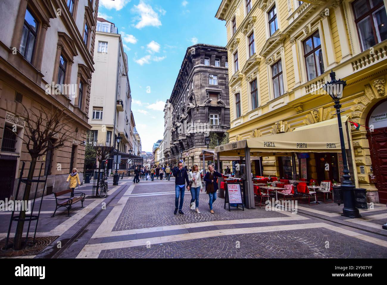 Streets of Budapest Stock Photo - Alamy