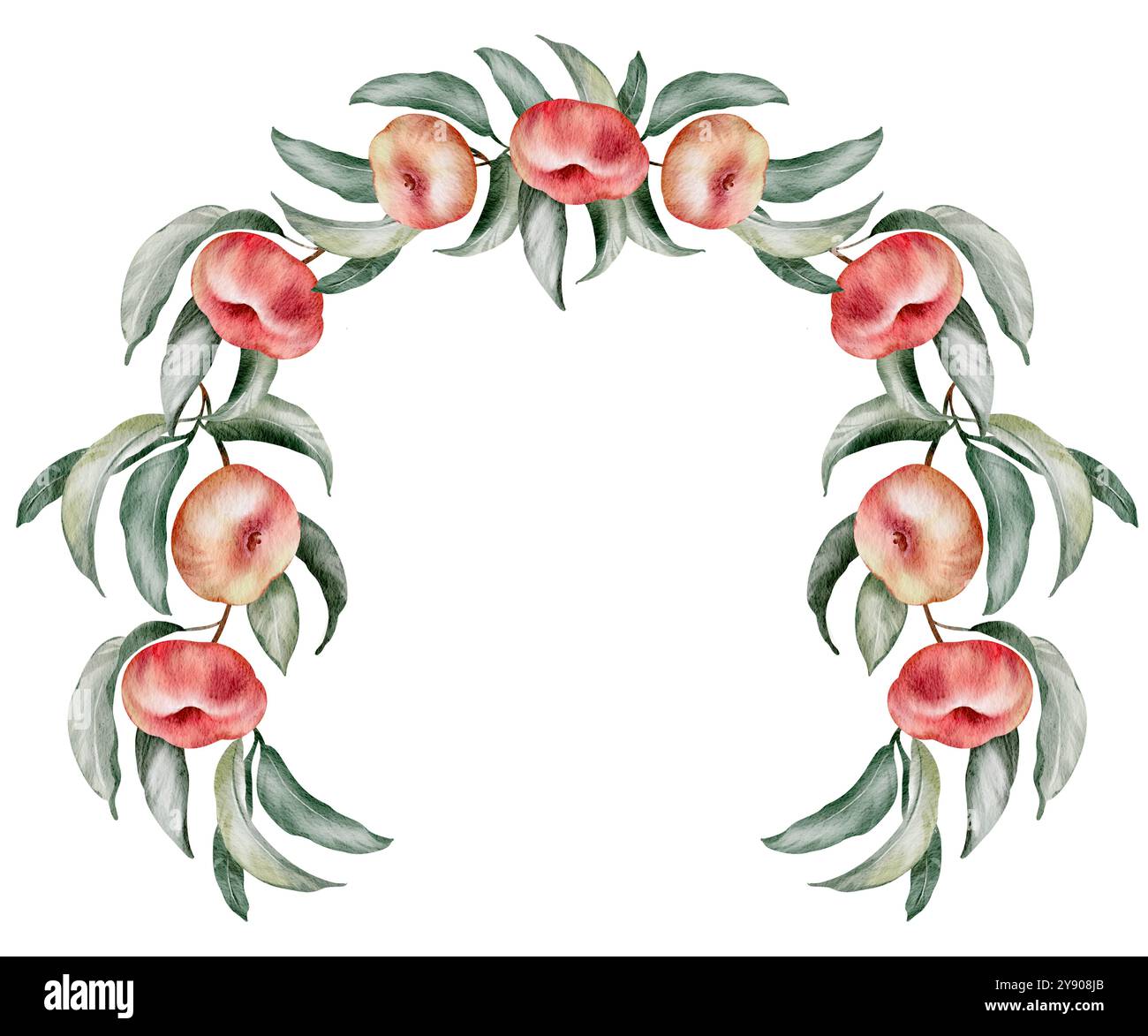 Organic farm wreath Cut Out Stock Images & Pictures - Alamy