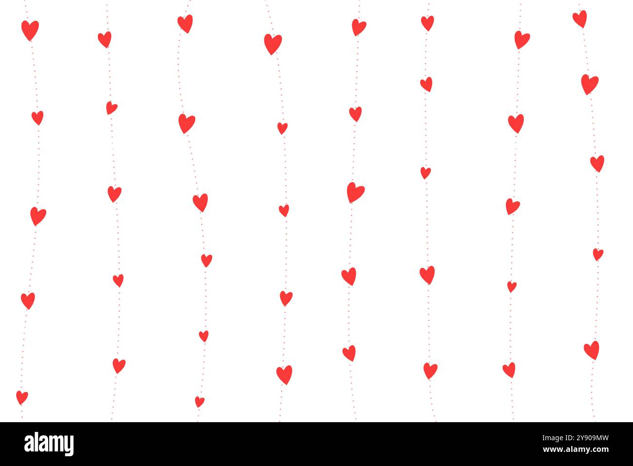 polka style cute love heart pattern wallpaper for wrapping paper vector ...
