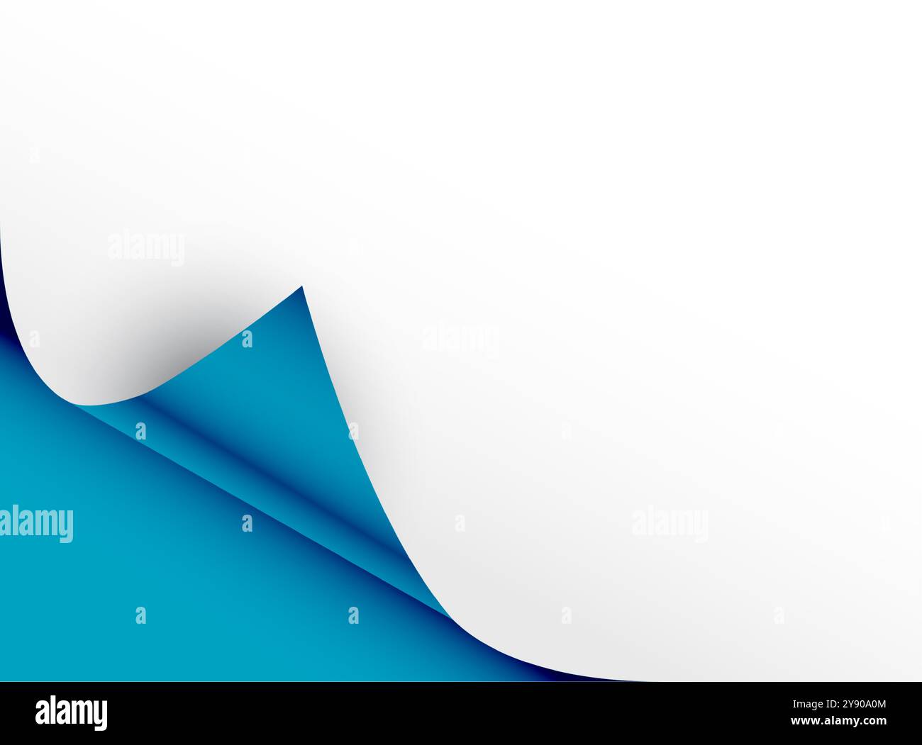 realistic empty paper fold corner mockup design vector Stock Vector ...