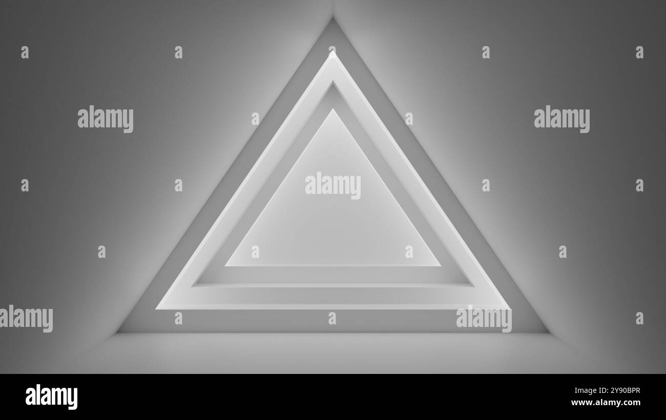 Minimalist background with bright triangles in shades of gray and white ...