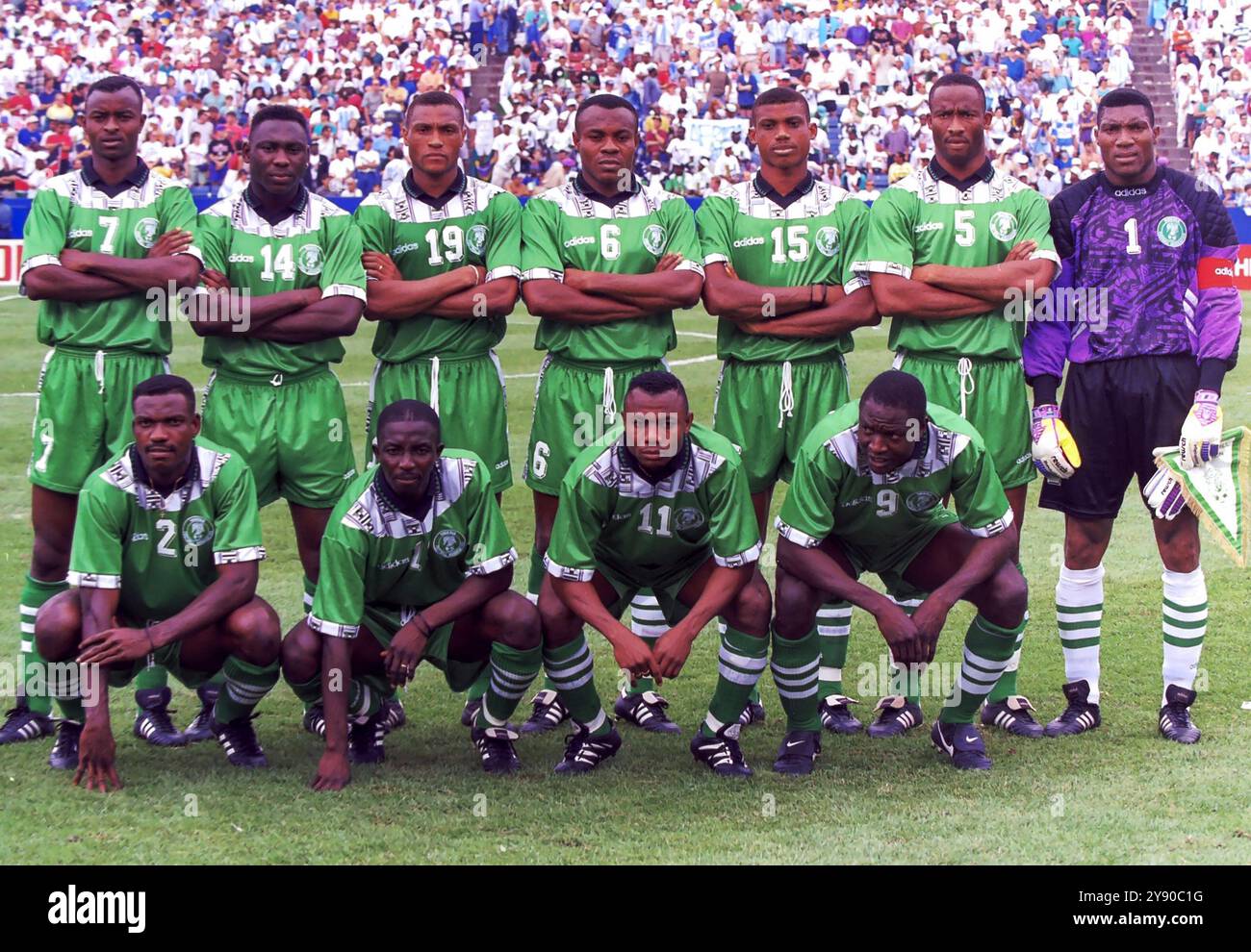 1994 nigeria world cup team hi-res stock photography and images - Alamy