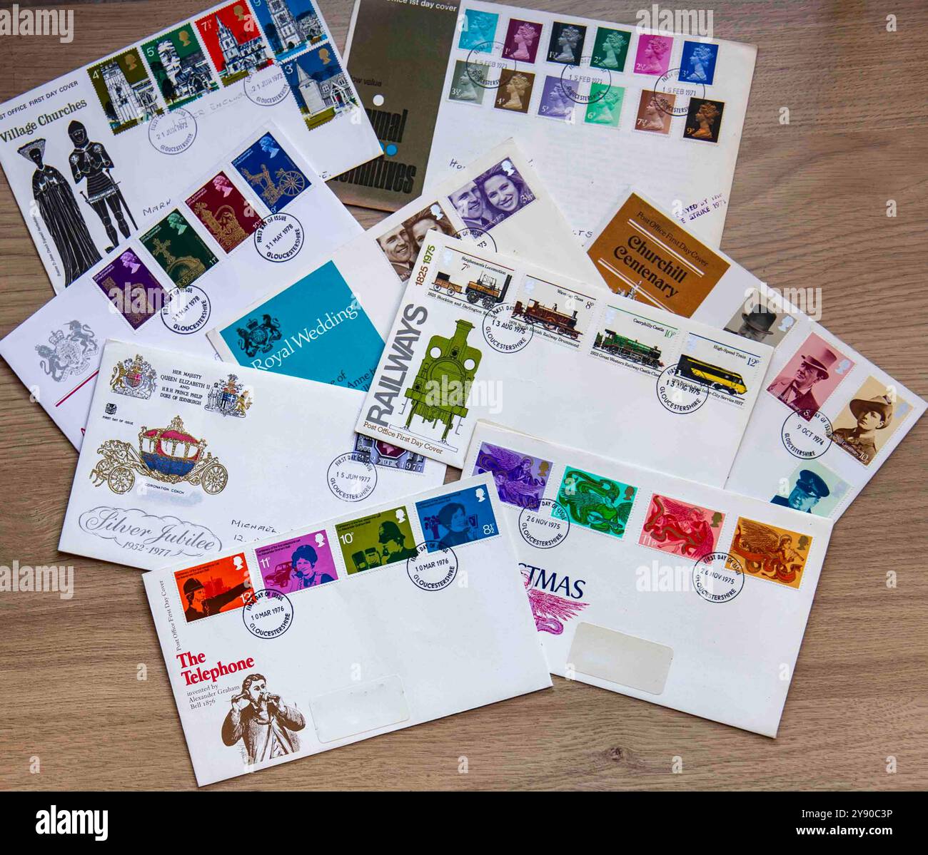 Stamp covers album hi-res stock photography and images - Alamy