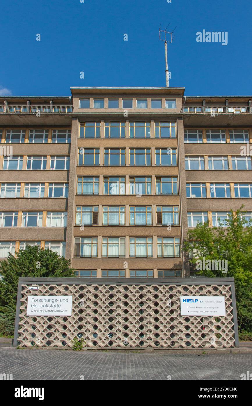 Berlin, Germany 1 June 2009. Front view of the Stasi headquarters ...