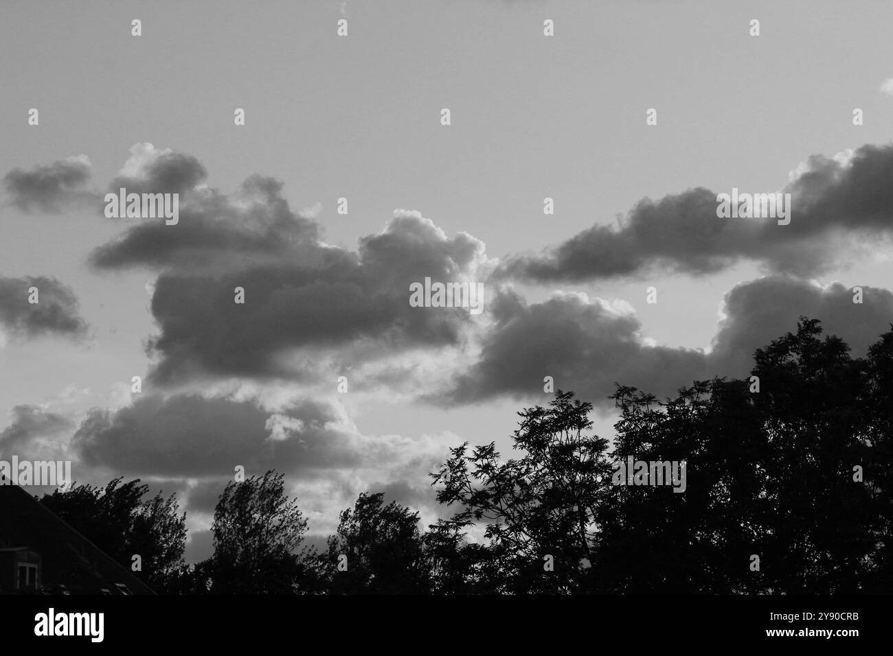Copenhagen/ DenmarK/30 september 2024/ Dark clouds over Kastrup ...