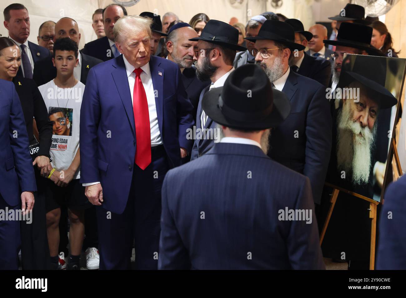 Republican presidential nominee former President Donald Trump arrives ...