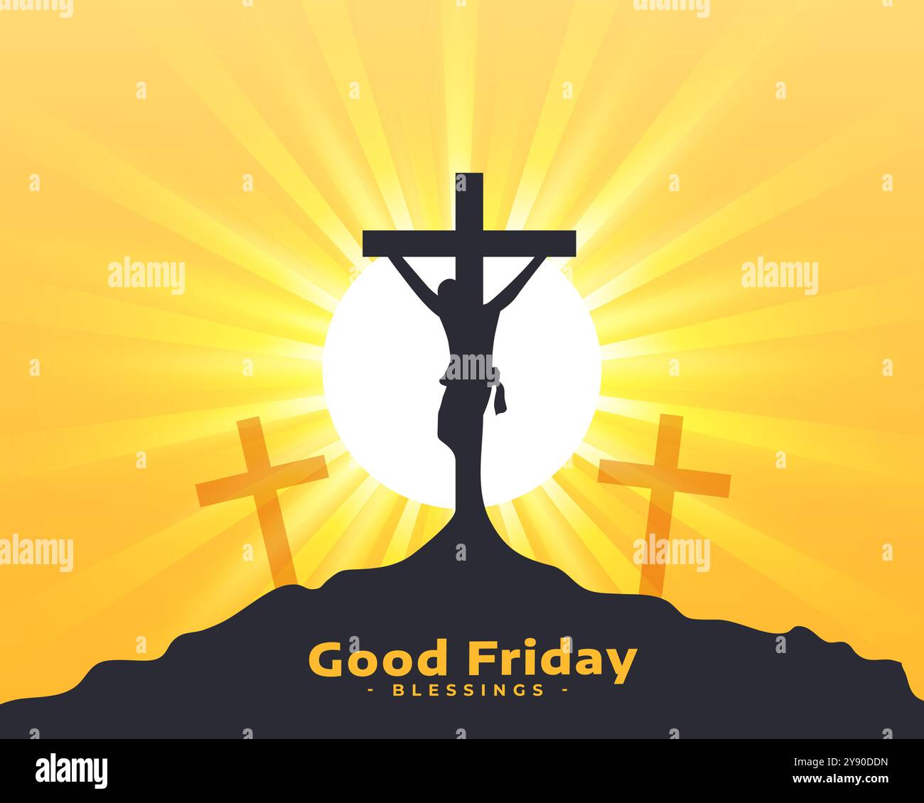 christian cultural good friday background for spiritual peace vector ...
