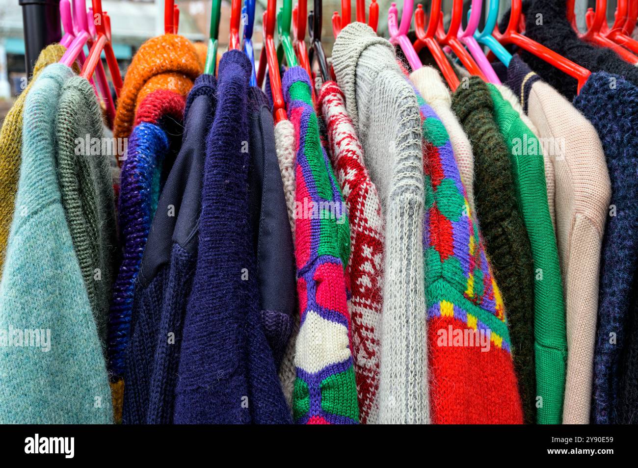 Sweaters in store hi-res stock photography and images - Alamy