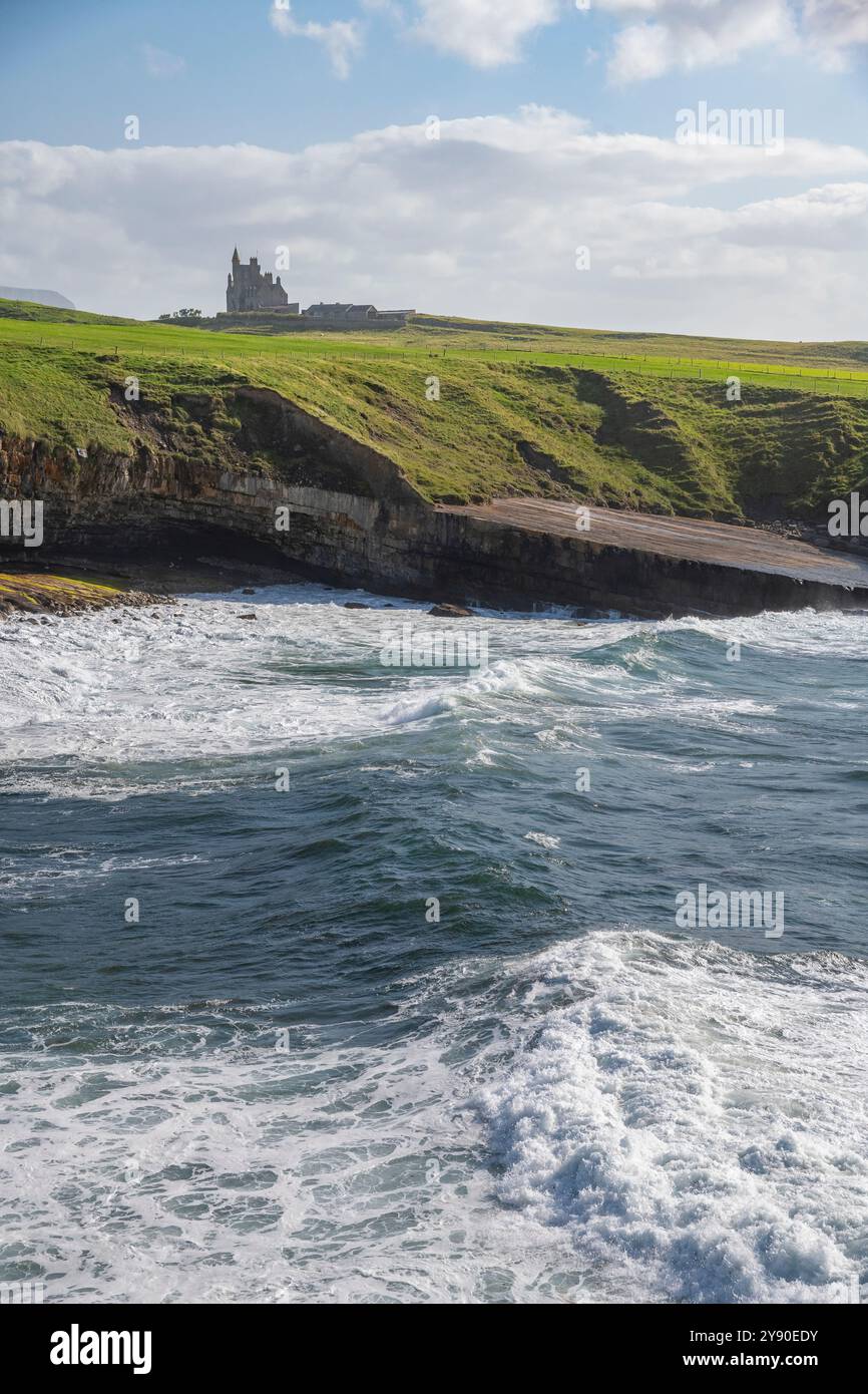 Classiebawn Castle, perched atop the windswept cliffs of Mullaghmore ...