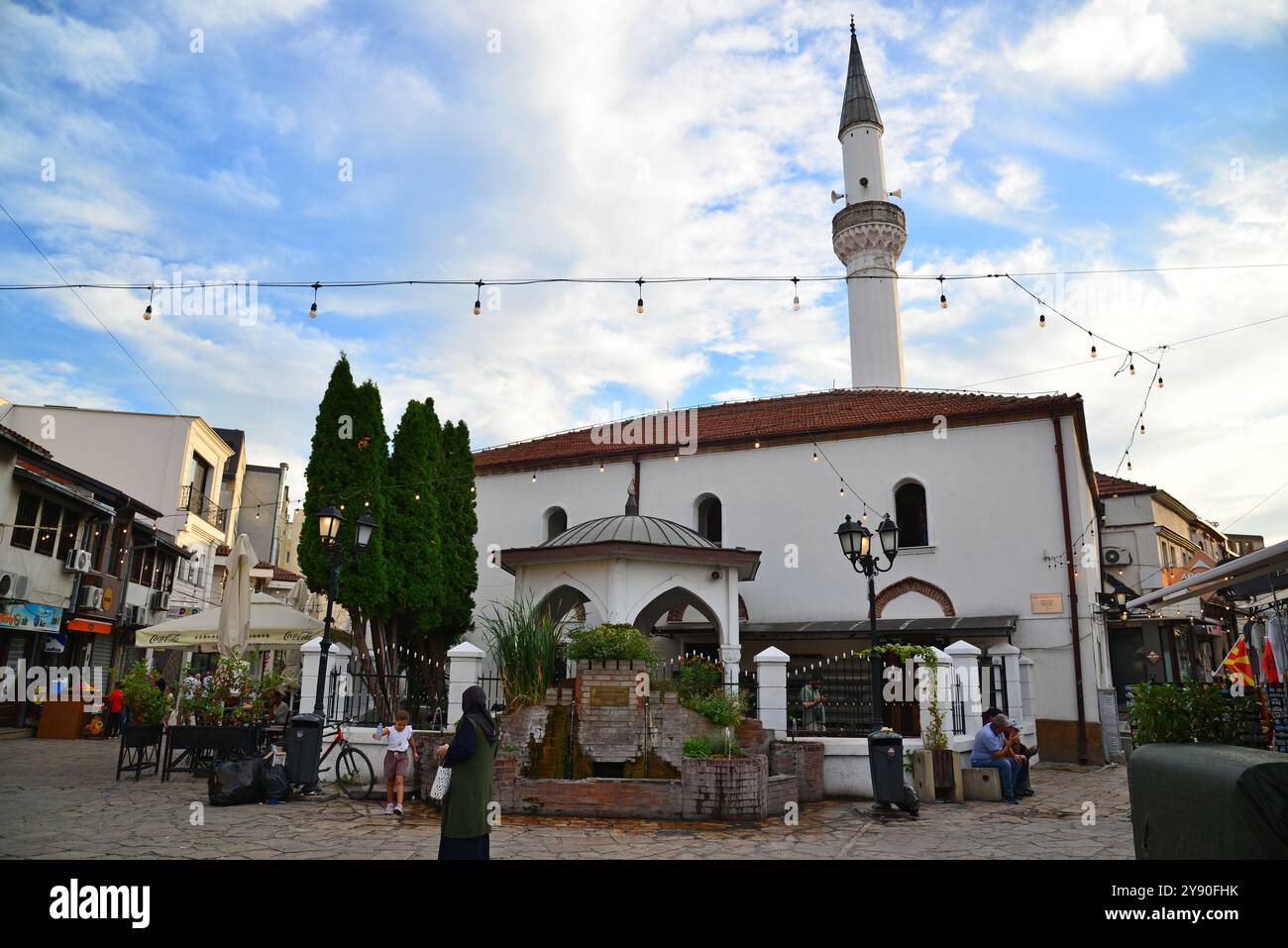 A view of the historic Murat Pasha Mosque built during the Ottoman ...