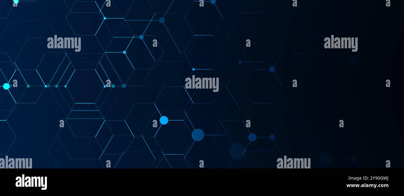 Neural network concept. Connected cells with links. High technology process. Abstract futuristic ...