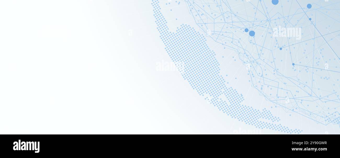 Neural network concept. Connected cells with links. High technology ...