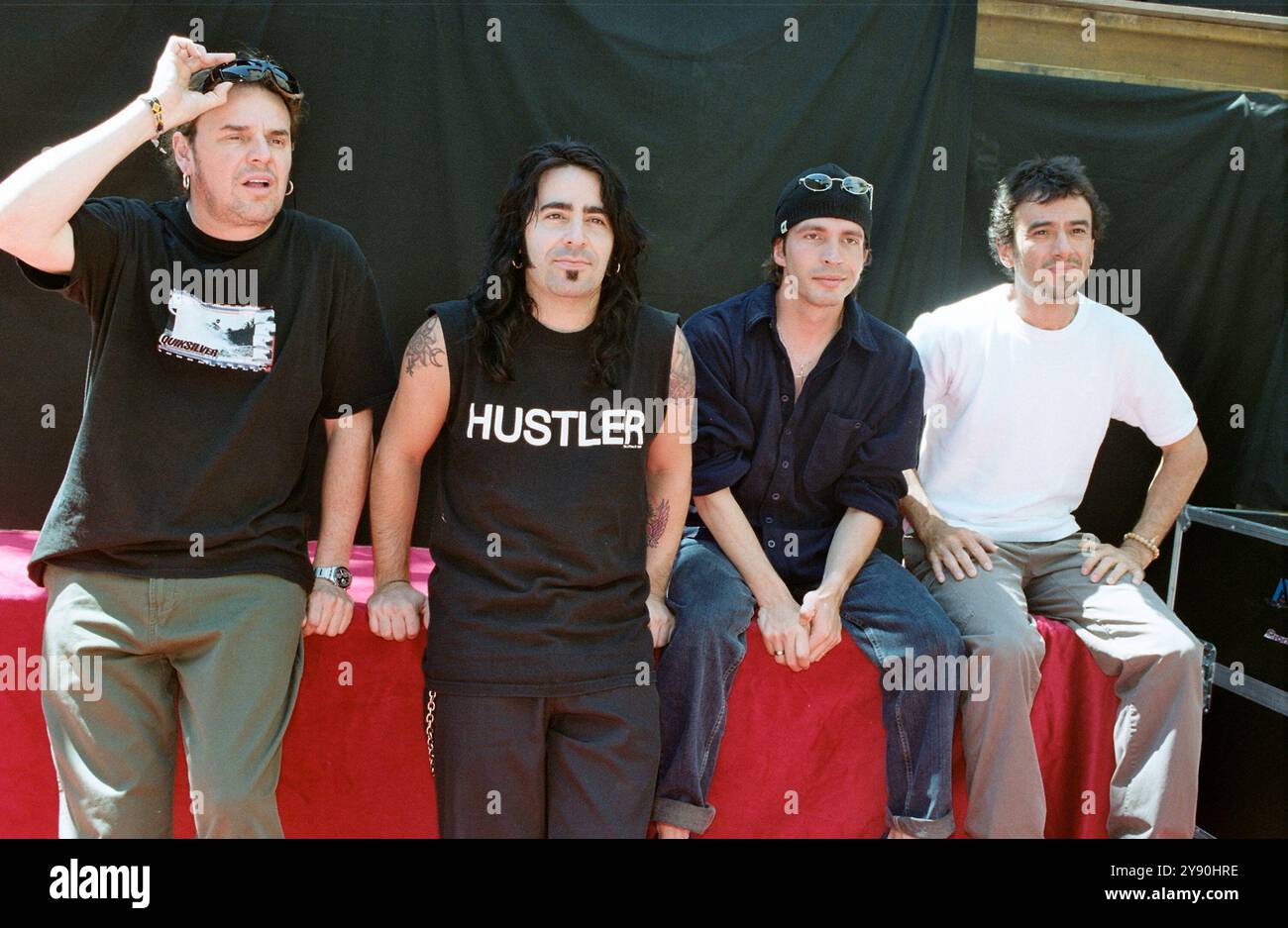 Pistoia Italy 26/06/2002:Maná, Mexican rock band, photo session at the ...