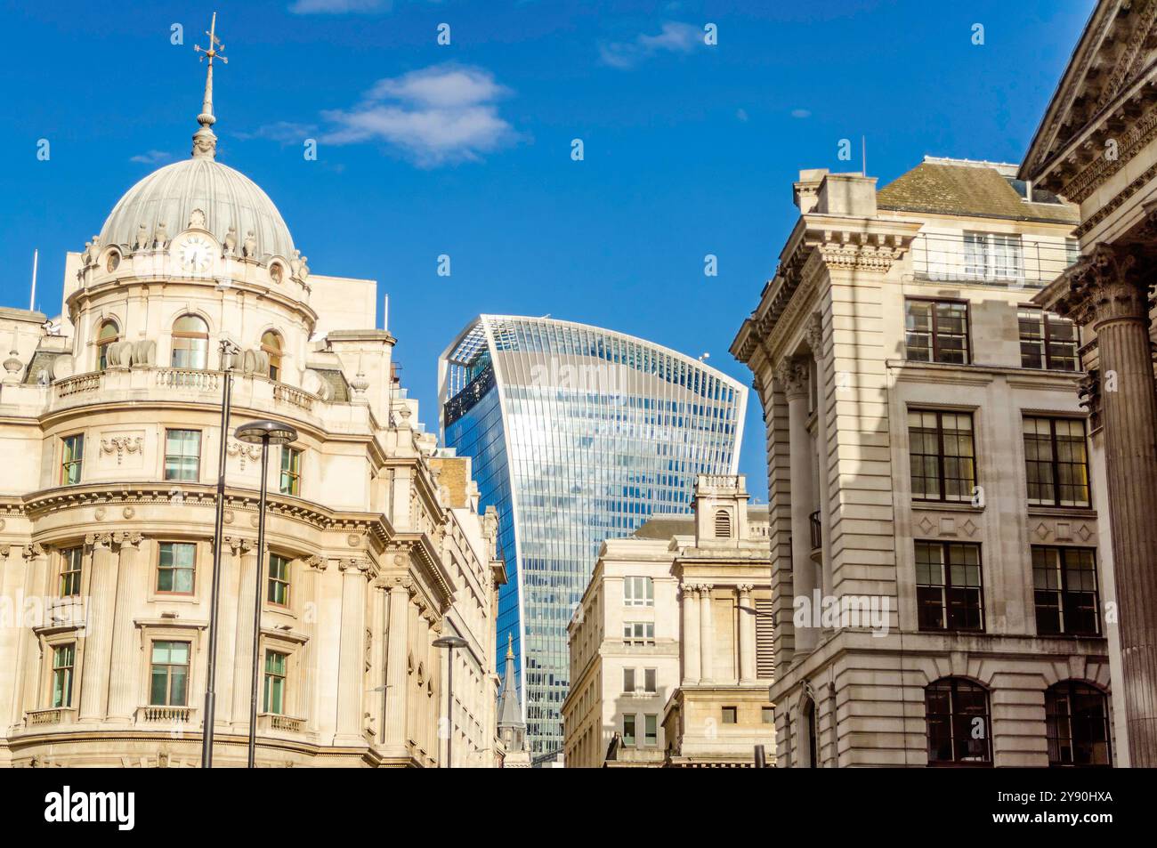 London City Skyline, Modern Skyscrapers in London financial district ...