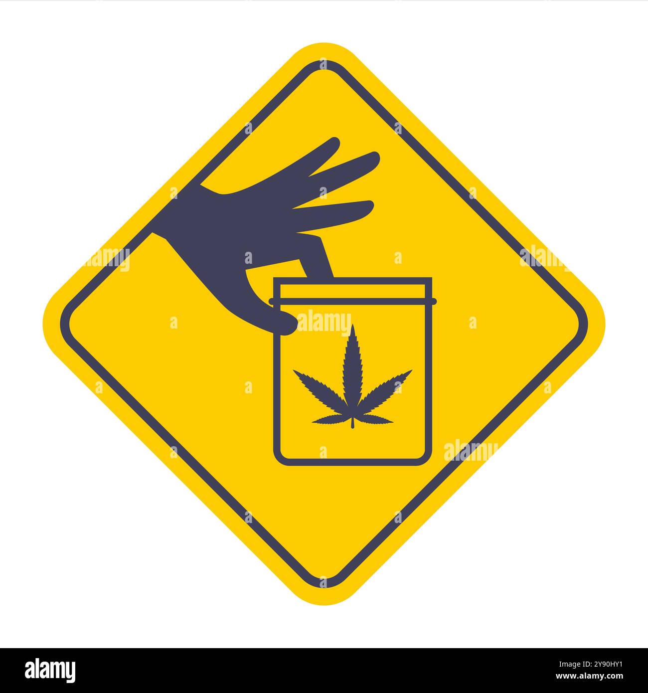Marijuana bag hand Stock Vector Images - Alamy
