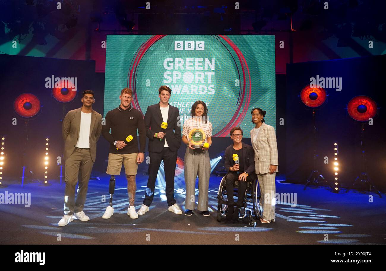 Imogen Grant (third right) winner of the Athlete of the Year at the BBC ...