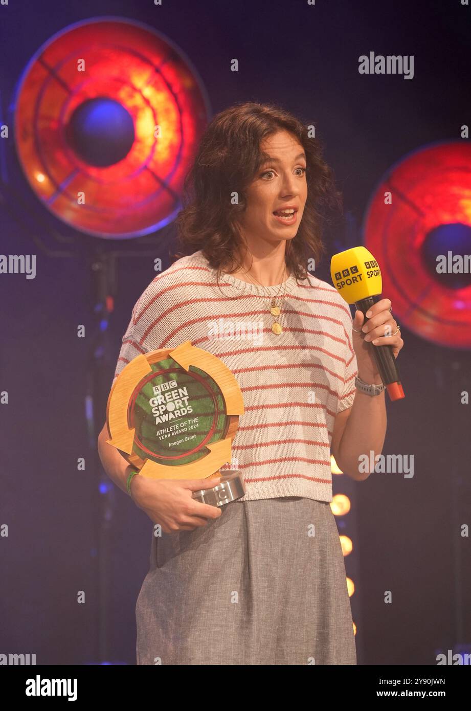 Imogen Grant winner of the Athlete of the Year at the BBC's Green Sport ...