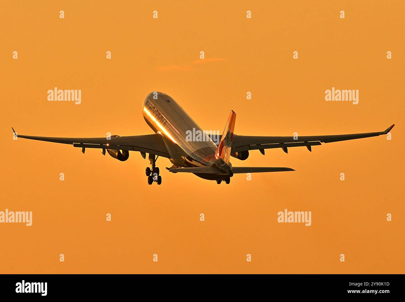 Belgrade, Serbia, August 2024; Air Serbia Airbus A330 long-haul ...