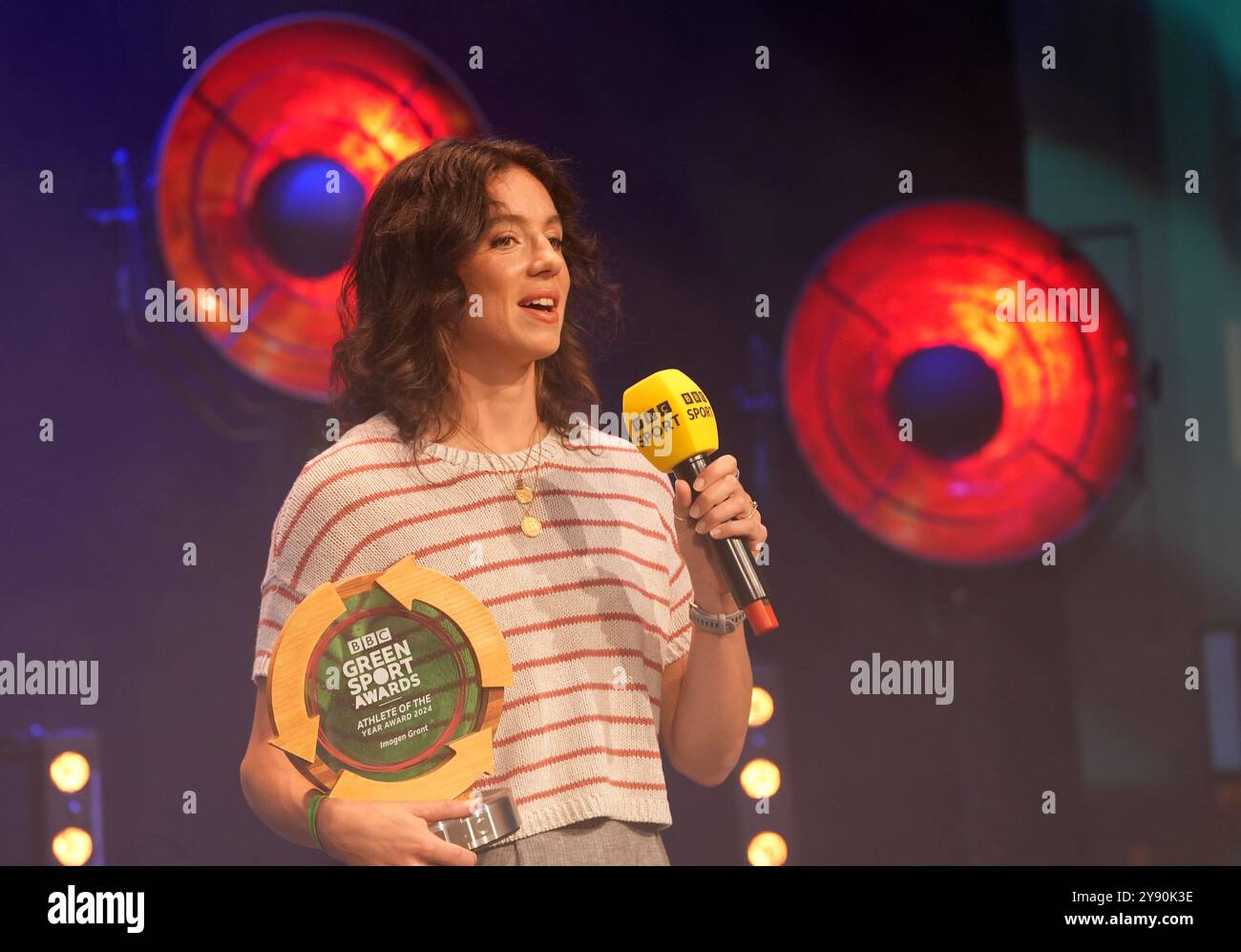 Imogen Grant winner of the Athlete of the Year at the BBC's Green Sport ...