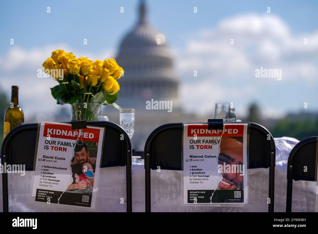Washington DC, USA. 07th Oct, 2024. Washington, DC residents mark the ...