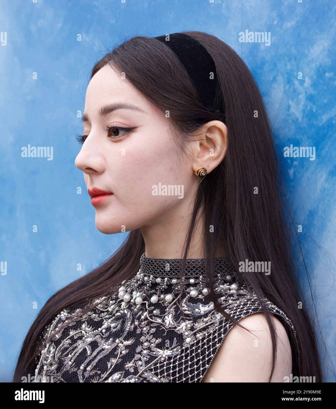 Paris. France. Dilraba Dilmurat at the Christian Dior show. Spring ...