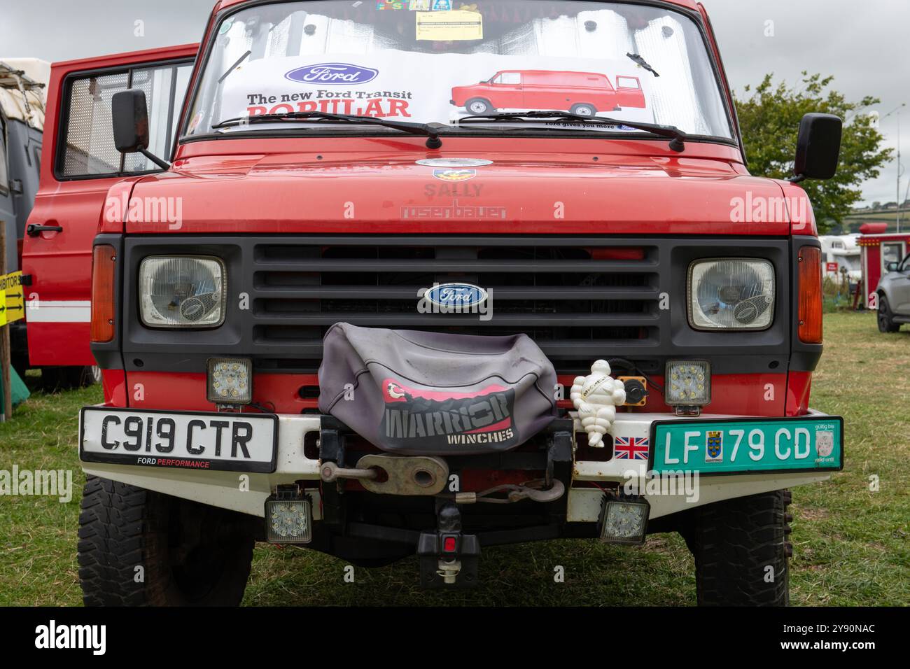 Low Ham.Somerset.United Kingdom.July 20th 2024.A Ford Transit van from ...