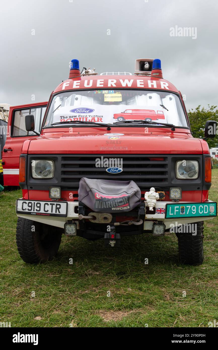 Low Ham.Somerset.United Kingdom.July 20th 2024.A Ford Transit van from ...