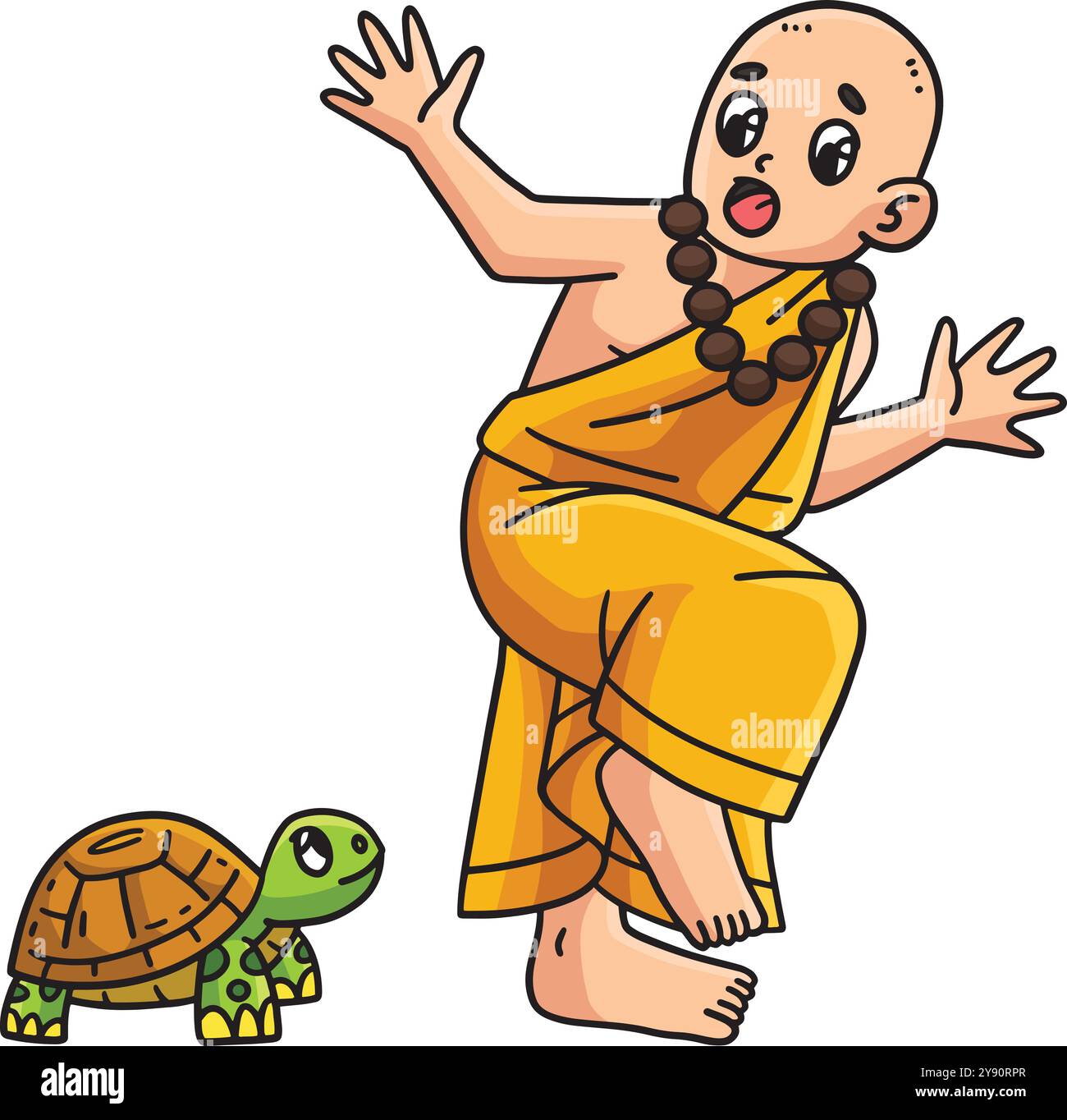 Buddhism Buddhist Surprised Buddha Turtle Clipart Stock Vector Image ...