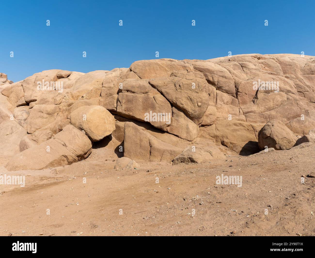Panoramic view of the ancient Aswan quarry in Egypt Stock Photo - Alamy
