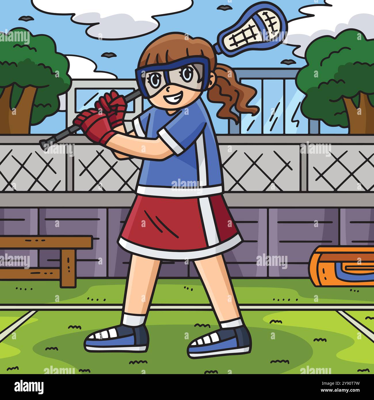 Female lacrosse player hi-res stock photography and images - Alamy