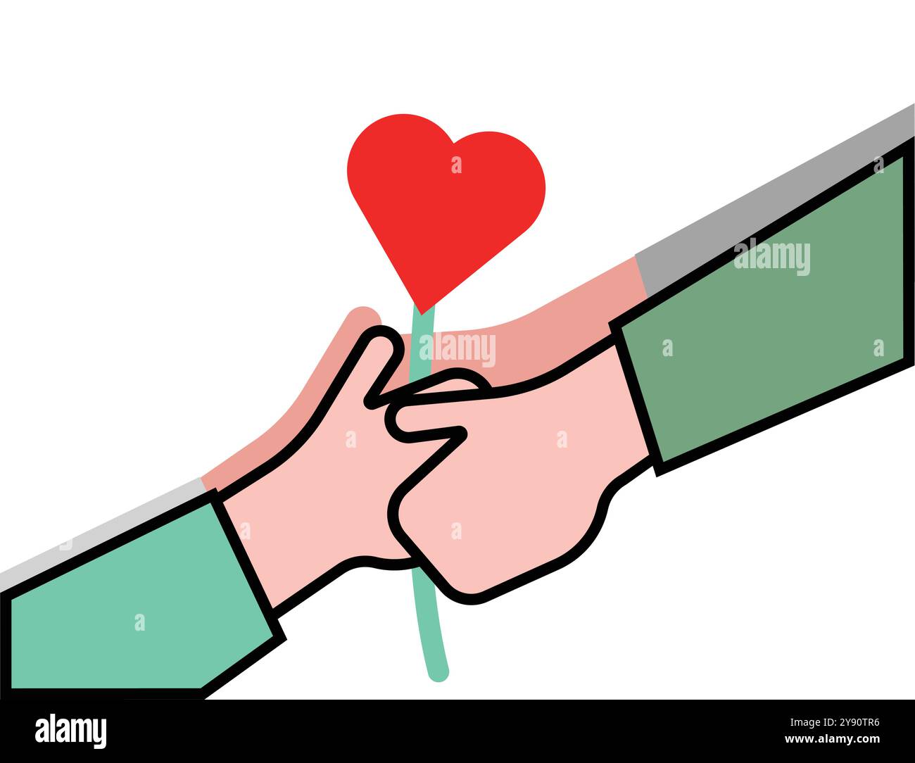 Donate love charity work humanitarian illustration Stock Vector Image ...