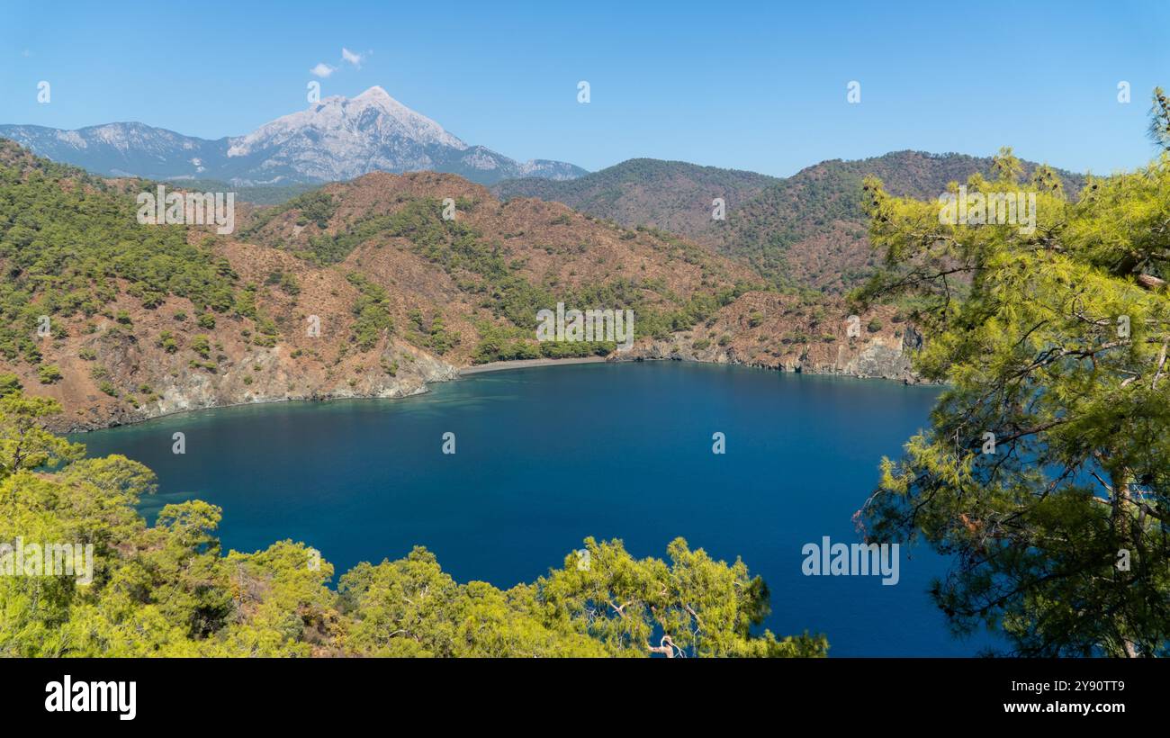 The stunning Turkish Mediterranean coastline as seen from the Lycian ...