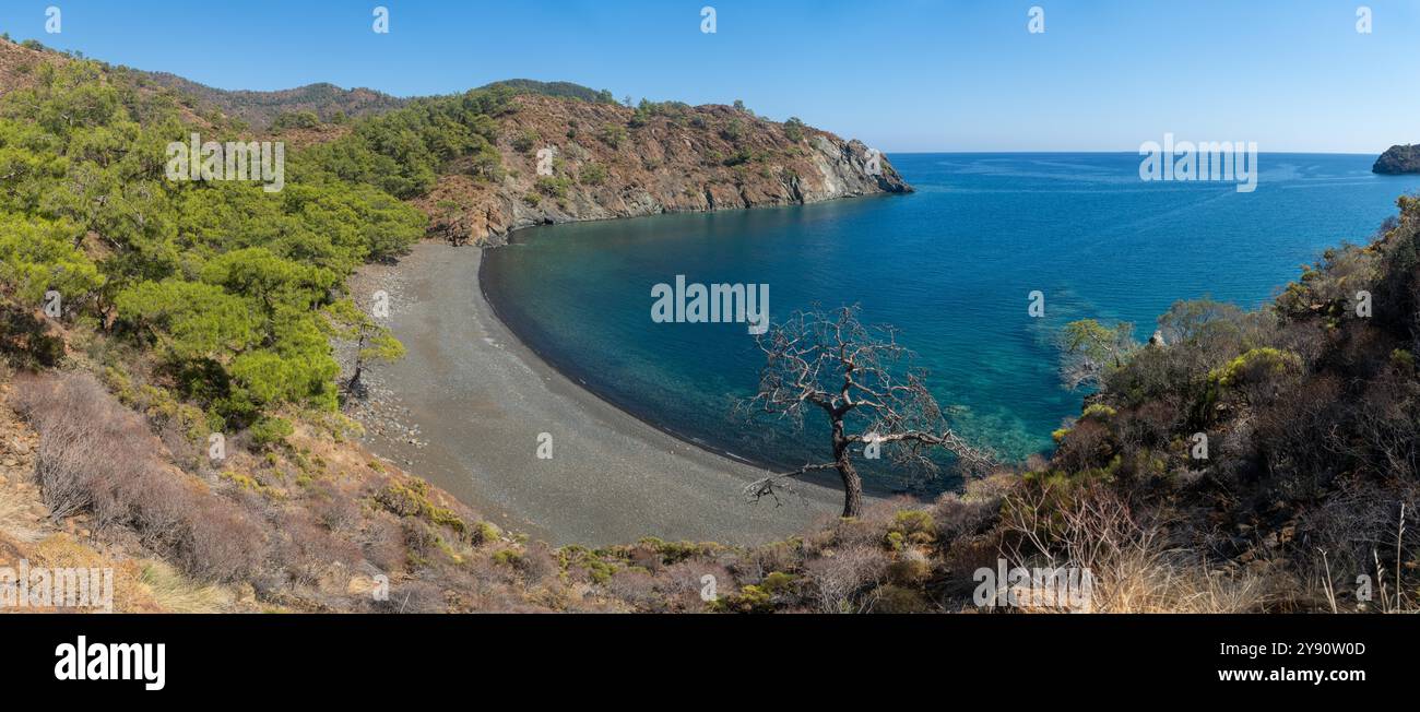 The stunning Turkish Mediterranean coastline as seen from the Lycian ...