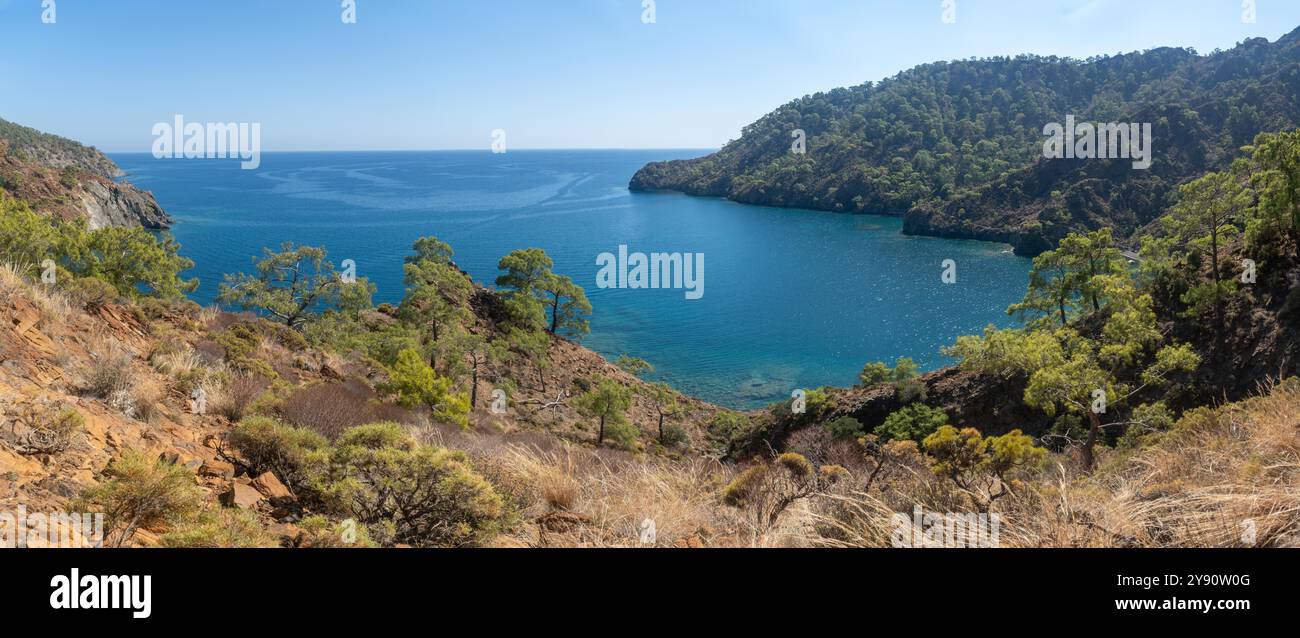 The stunning Turkish Mediterranean coastline as seen from the Lycian ...