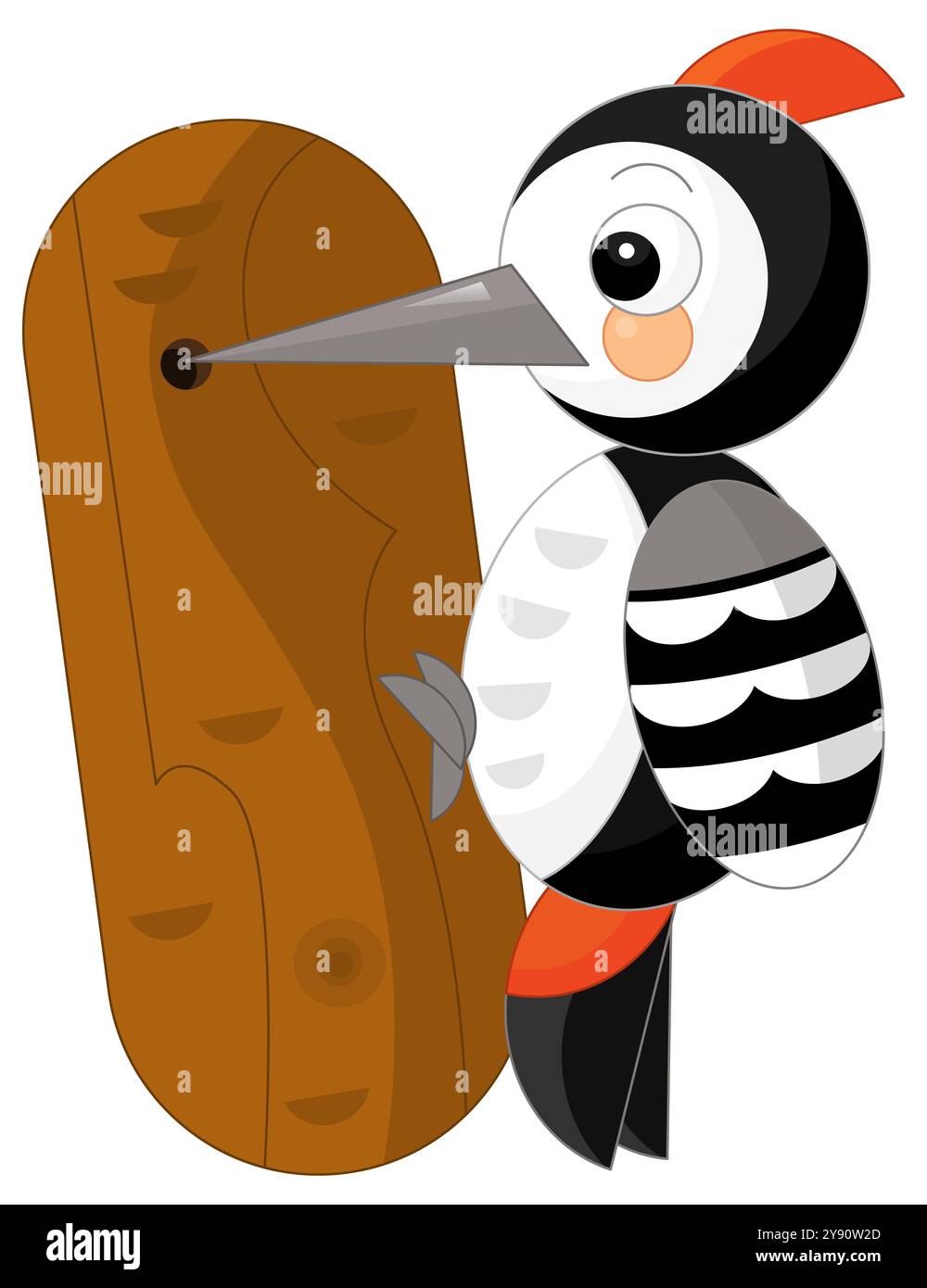 Cartoon smiling woodpecker hi-res stock photography and images - Alamy