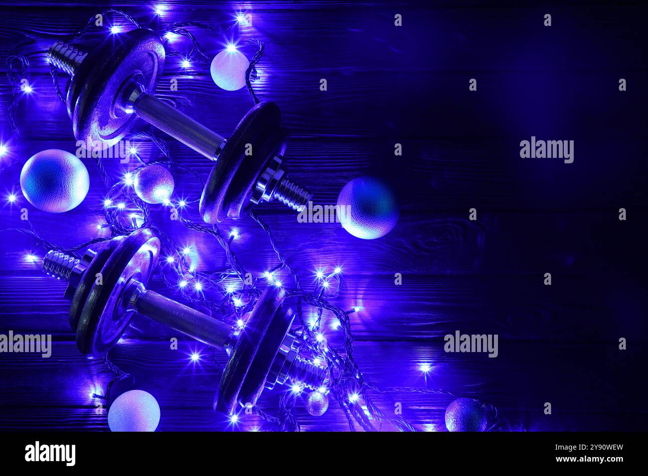 Dumbbells baubles christmas lights hi-res stock photography and images ...