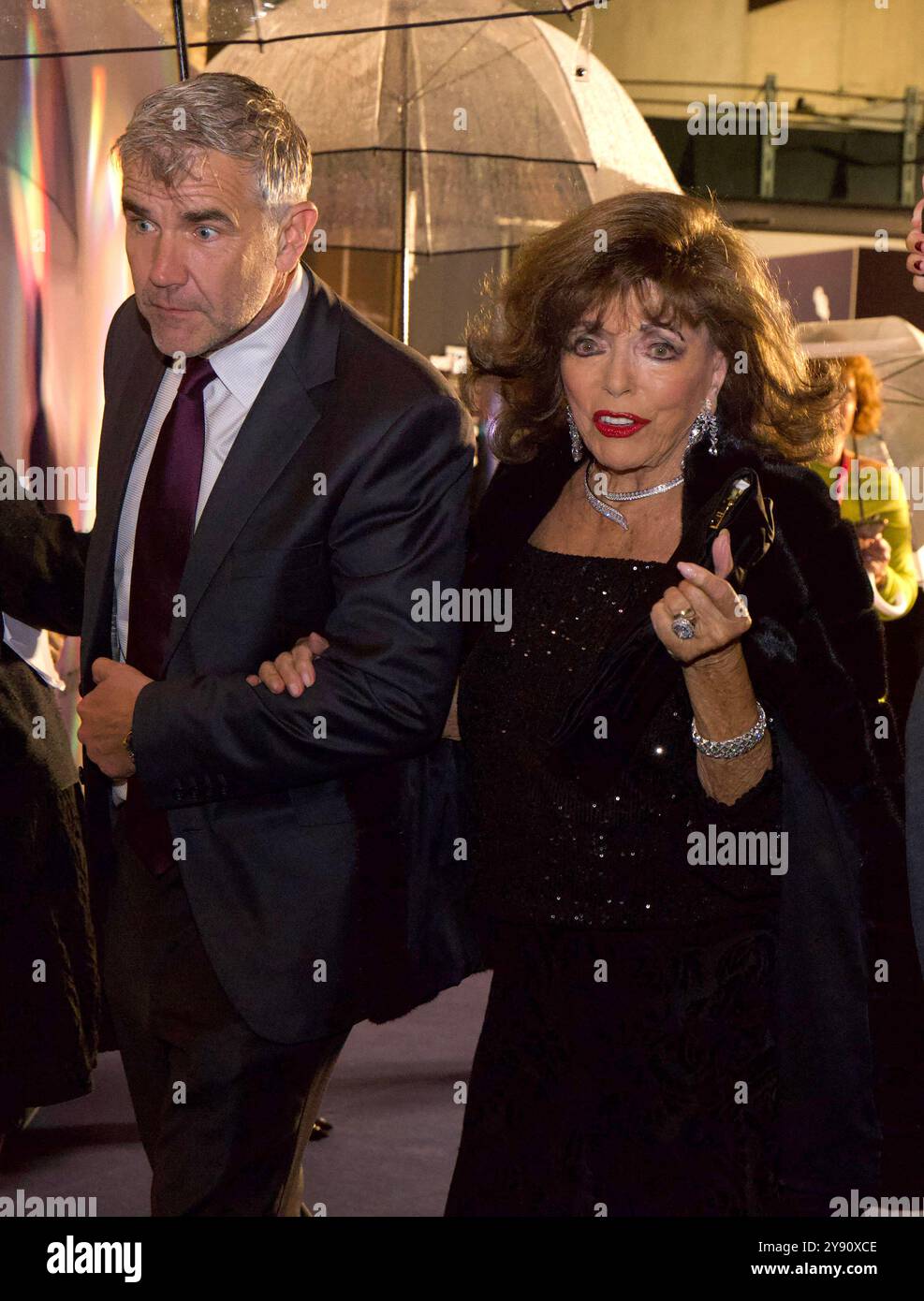London, UK. Ivan Massow and Joan Collins at the BFI Luminous Gala. The ...