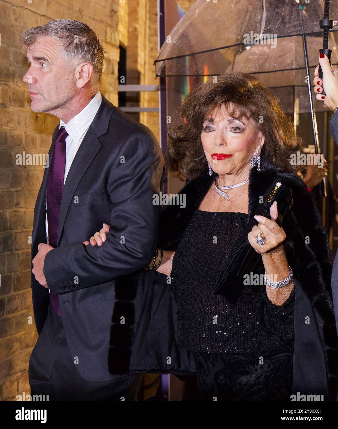 London, UK. Ivan Massow and Joan Collins at the BFI Luminous Gala. The ...