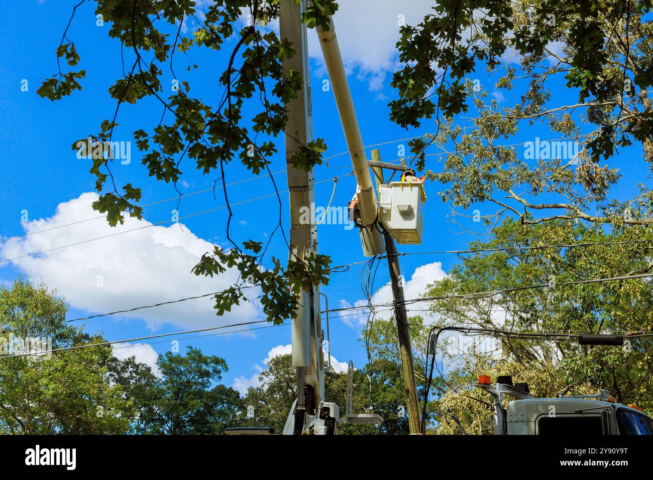 Power is being restored after power line was damaged during severe ...